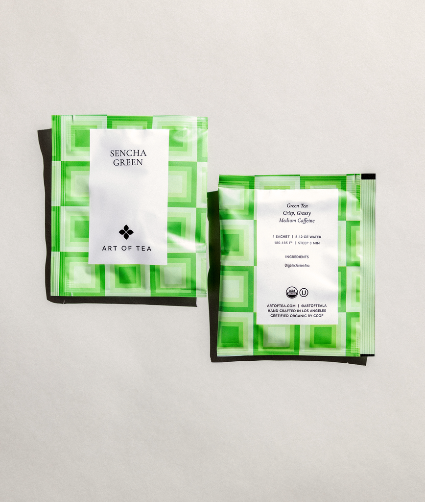 Sencha Green Tea Eco Teabag Sachets – Art of Tea - Wholesale