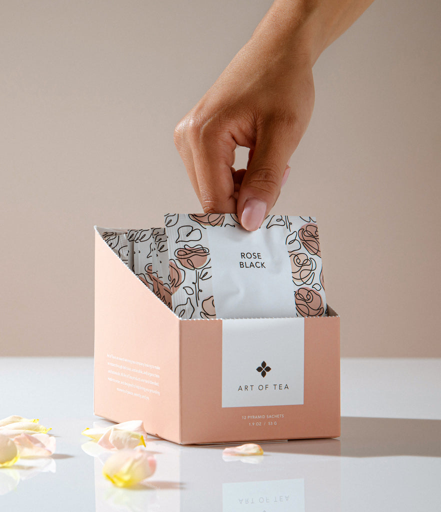 Rose Black Tea Eco Teabag Sachets – Art of Tea - Wholesale